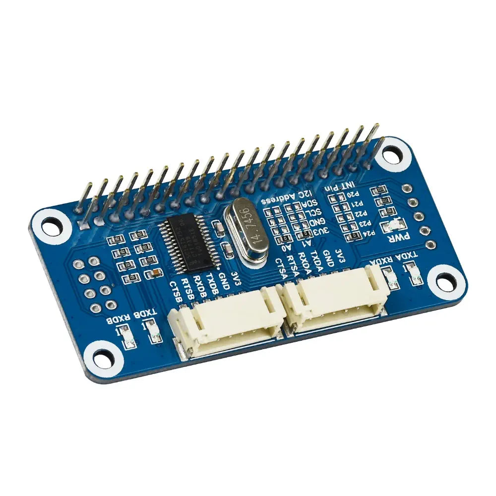 Waveshare Serial Expansion HAT für Raspberry Pi, I2C Schnittstelle, 2 ...