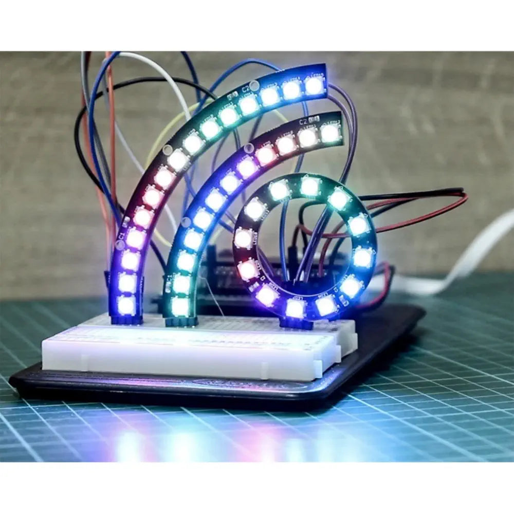 ZIP Circle 12 ZIP RGB LED Ring - RobotShop